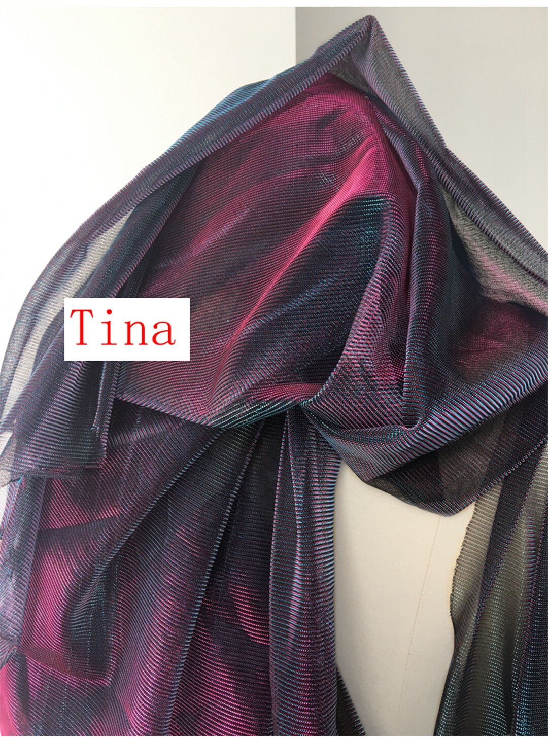 Blue-purple Gradient Mesh Fabric, Wedding Decoration Fabric, Texture ...