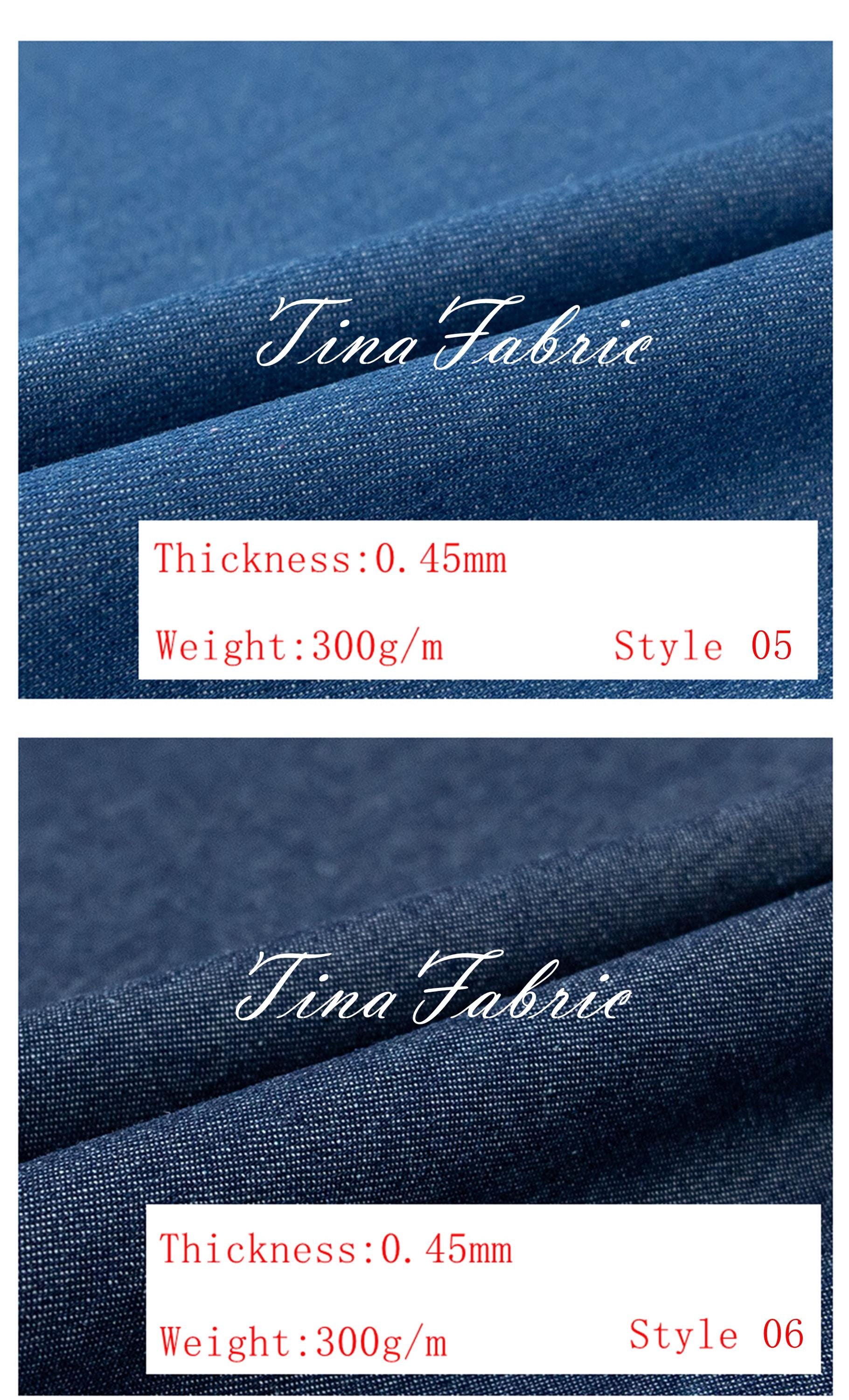 Blue Washed Denim Fabric: 100% Cotton Jean Material - by the Half Yard ...