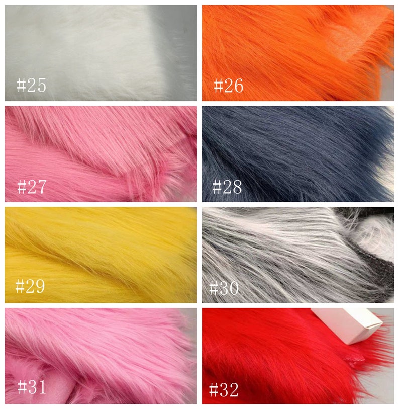 Long Pile Fur Fabric Faux Fur Fabric Cosplay Fur Fabric - Etsy