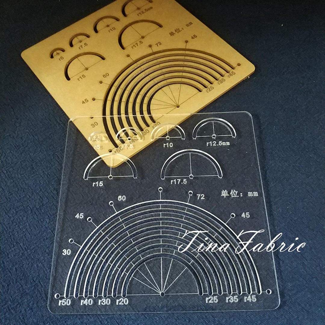 Acrylic Sashiko Stencil, Embroidery Quilt Mold, Semicircle Ruler - Etsy