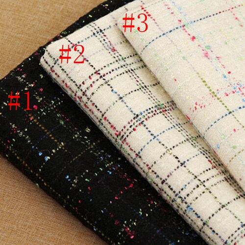 Mixed Color Tweed Fabric by the Yard - Etsy