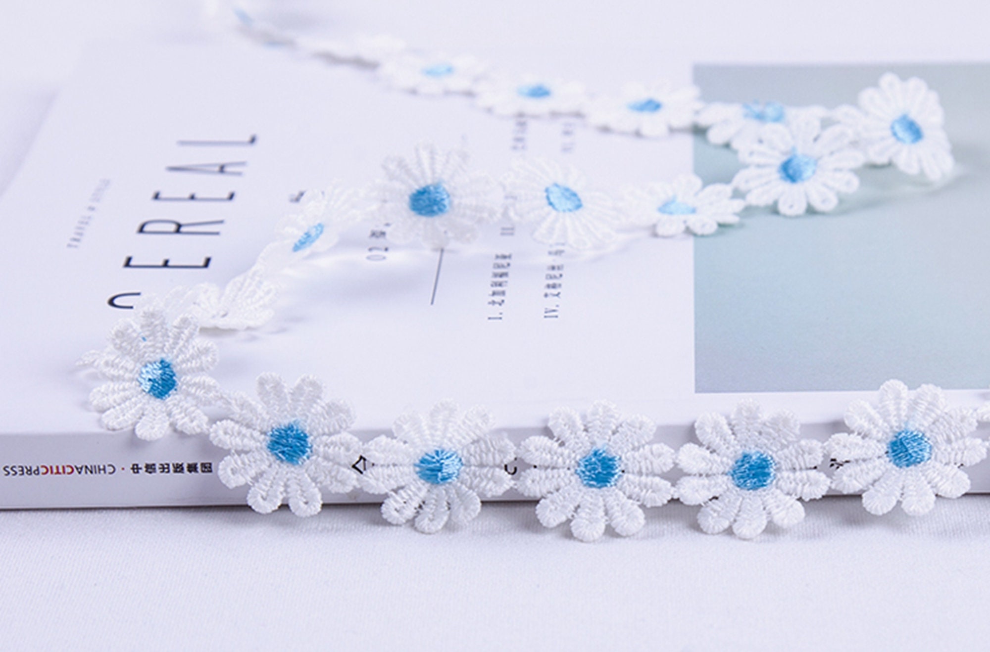 Daisy Trim Flower Lace Trim Daisy Ribbon Embroidered Lace - Etsy