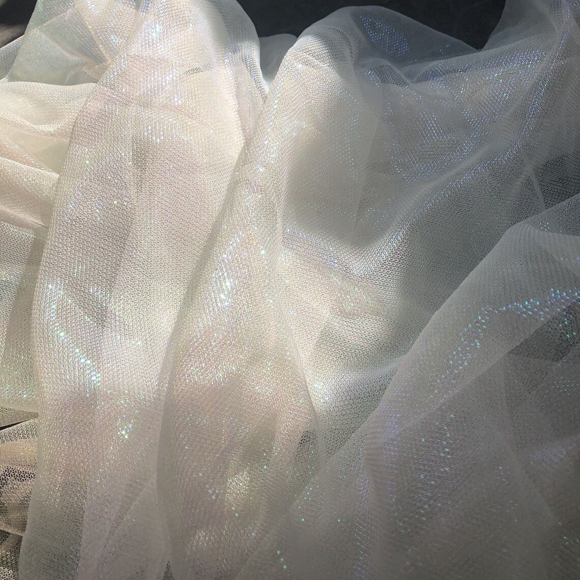 Rainbow Gradient Mesh Fabric Perspective Laser Symphony Mesh | Etsy