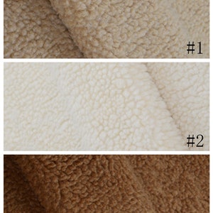 Thick Lamb Wool Fabric, Warm Lamb Velvet Fabric, Lamb Faux Fur, Plush ...
