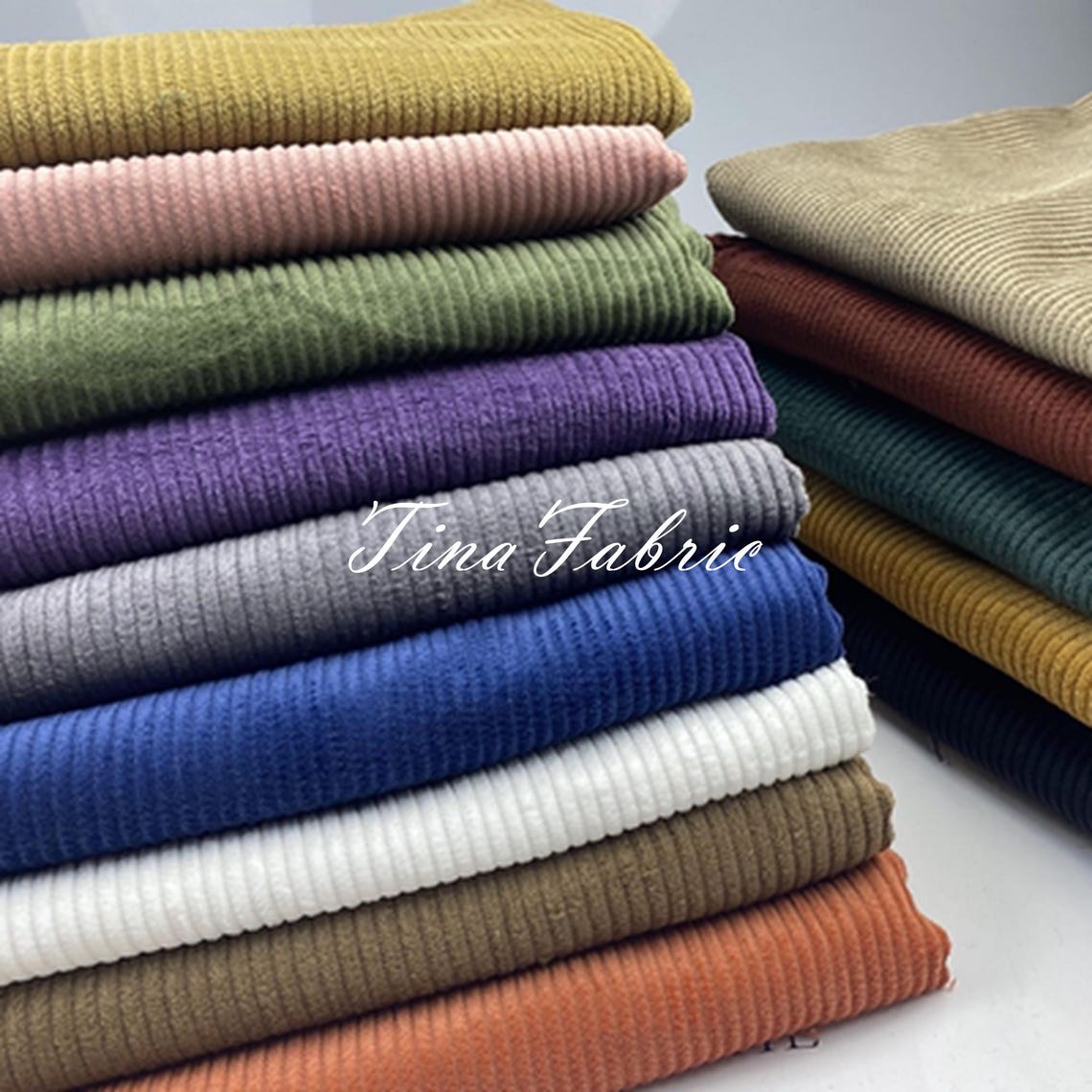 Cotton Corduroy Fabric: 8 Wales, Winter Coat Fabric, DIY Pillowcase ...