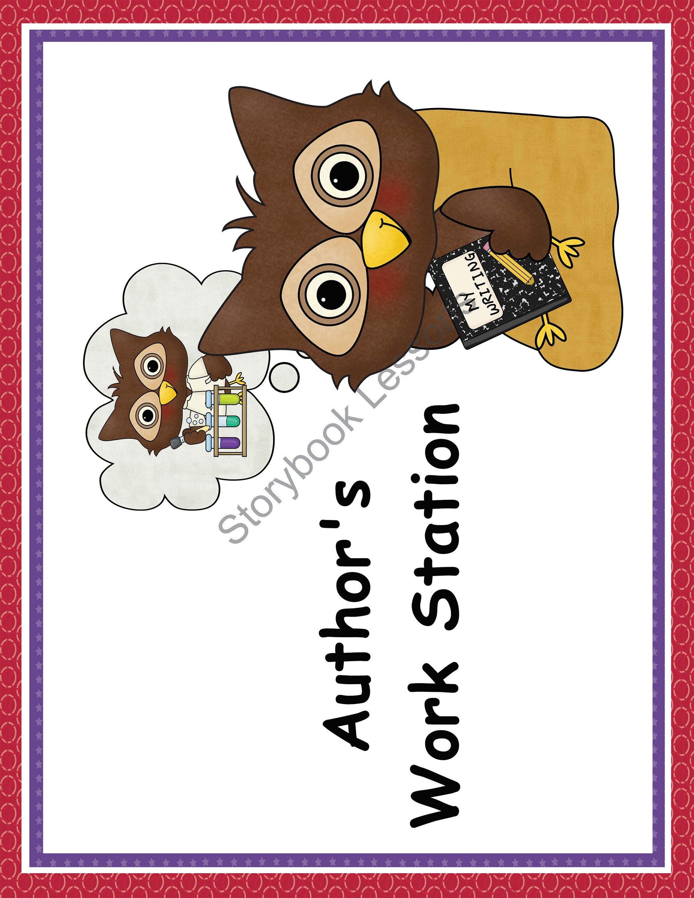 Owl-themed Work Station Labels. Signs. Literacy Centers. Reading ...