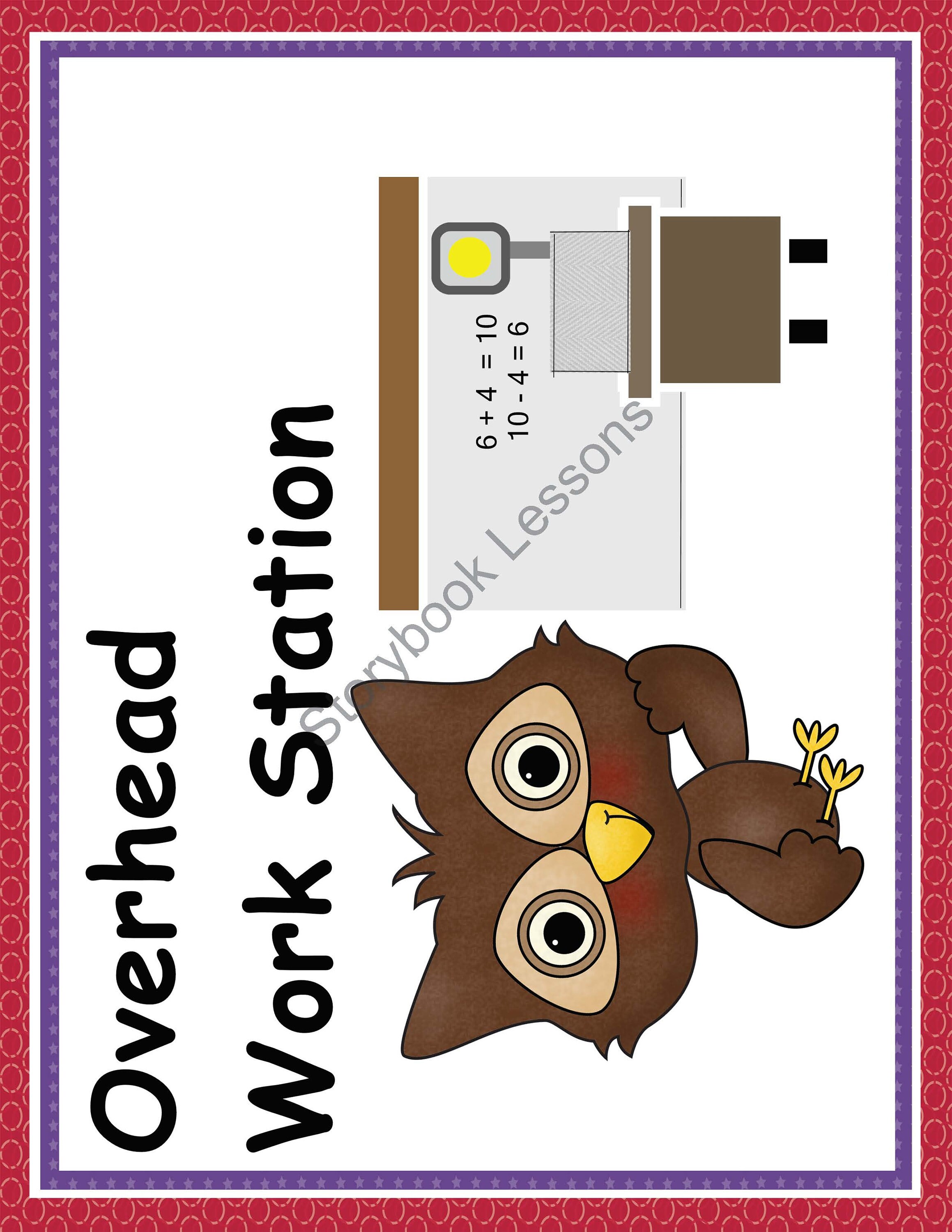 Owl-themed Work Station Labels. Signs. Literacy Centers. Reading ...