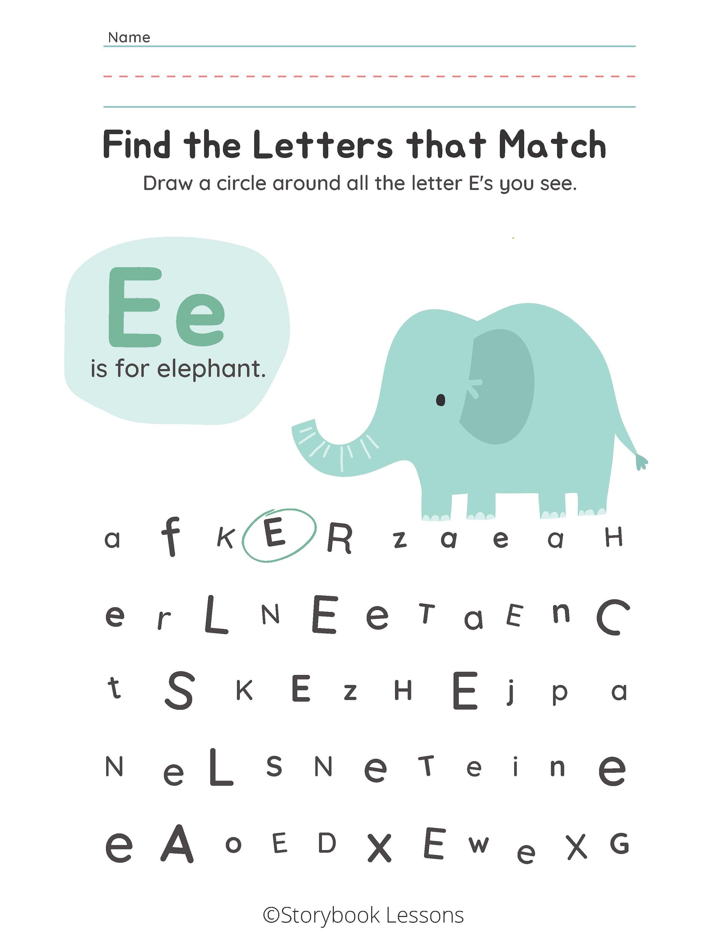 Letter Identification Worksheets. Alphabet Printables. Kindergarten ...