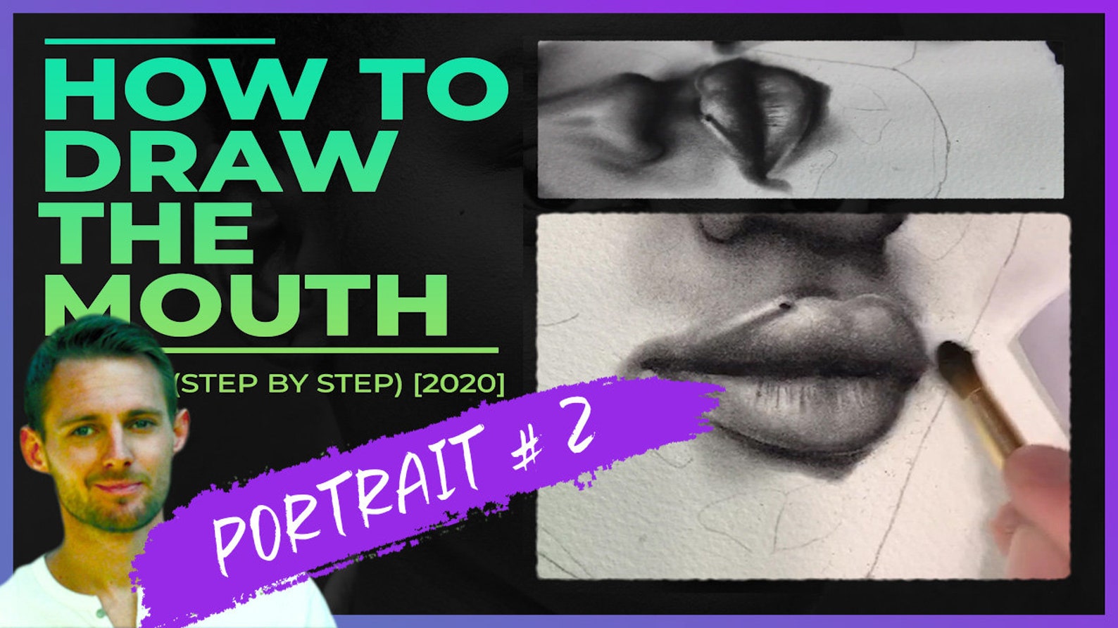How to Draw A Realistic Face (step by Step) Template #02 - Etsy Canada