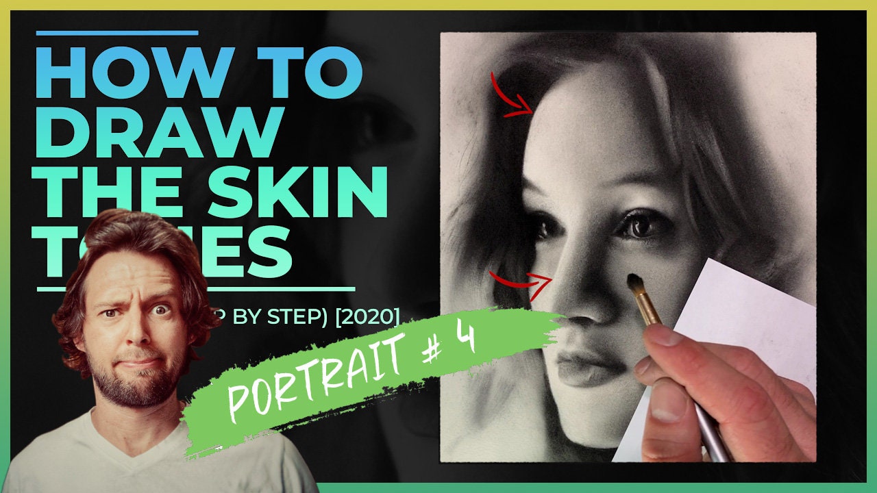 How to Draw A Realistic Face (step by Step) Template #04 - Etsy