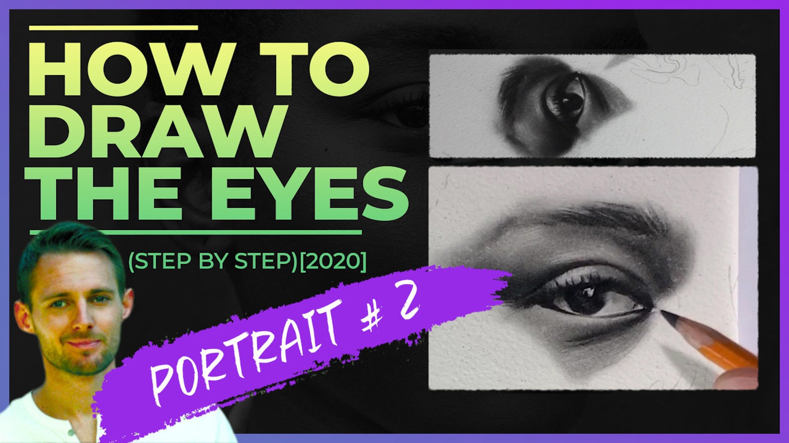 How to Draw A Realistic Face (step by Step) Template #02 - Etsy Canada