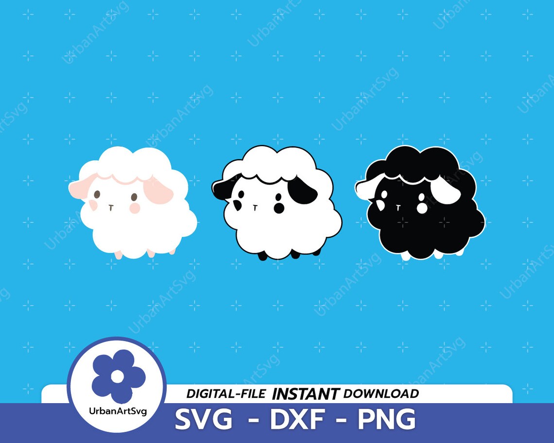 Sheep Svg, Cricut, Cutting File SVG, DXF, Svg Files, Clipart Files, DIY ...
