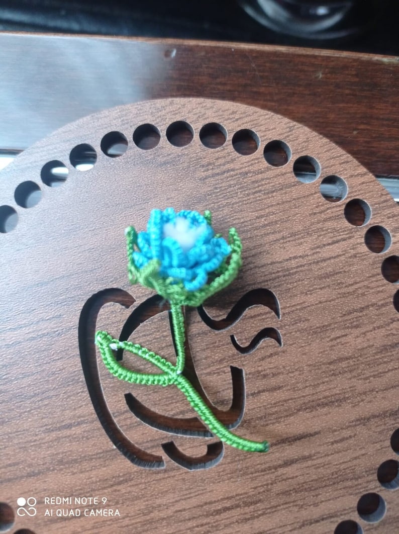 Blue Rose Tatting Flower Pattern Pdf ( English) - Etsy