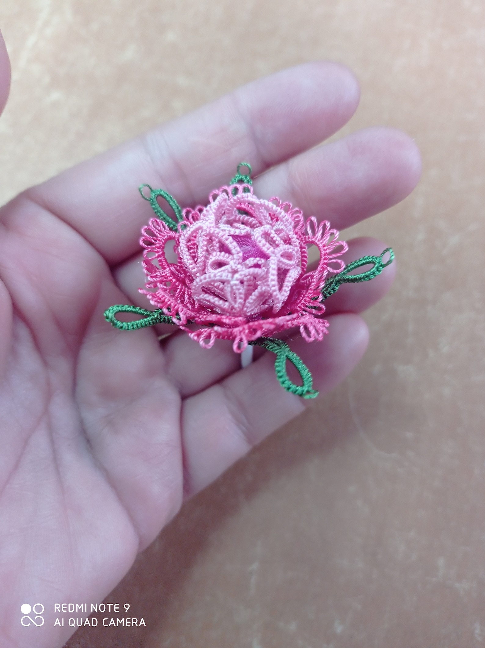 Pink Rose Tatting Flower Pattern Pdf English - Etsy