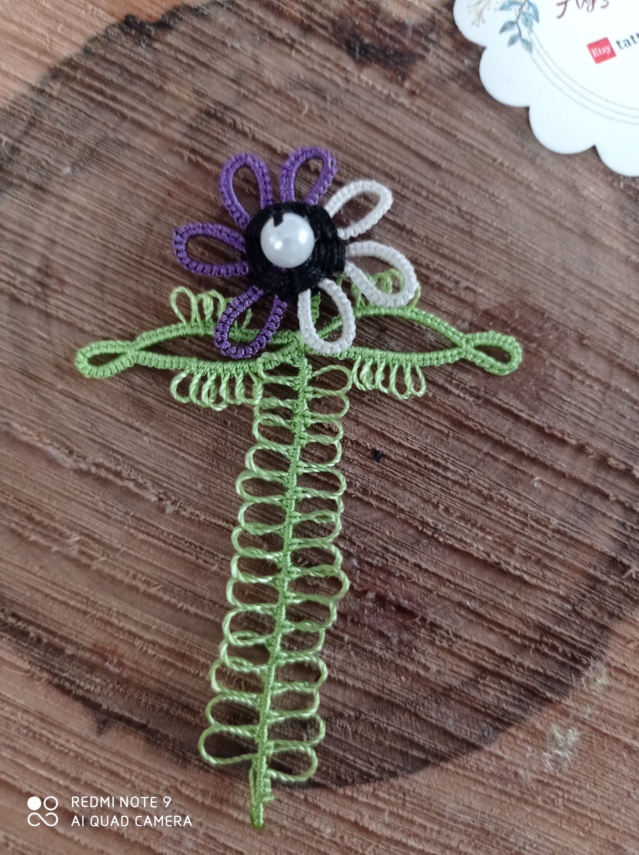 Daisy Tatting Flower Pattern and Leaf, Flower Stalk Pattern (english ...