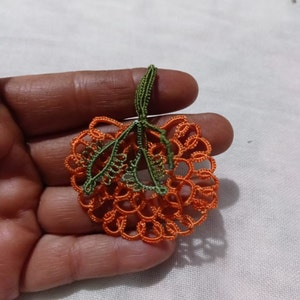Pumpkin Halloween Tatting Lace Pattern (english) - Etsy