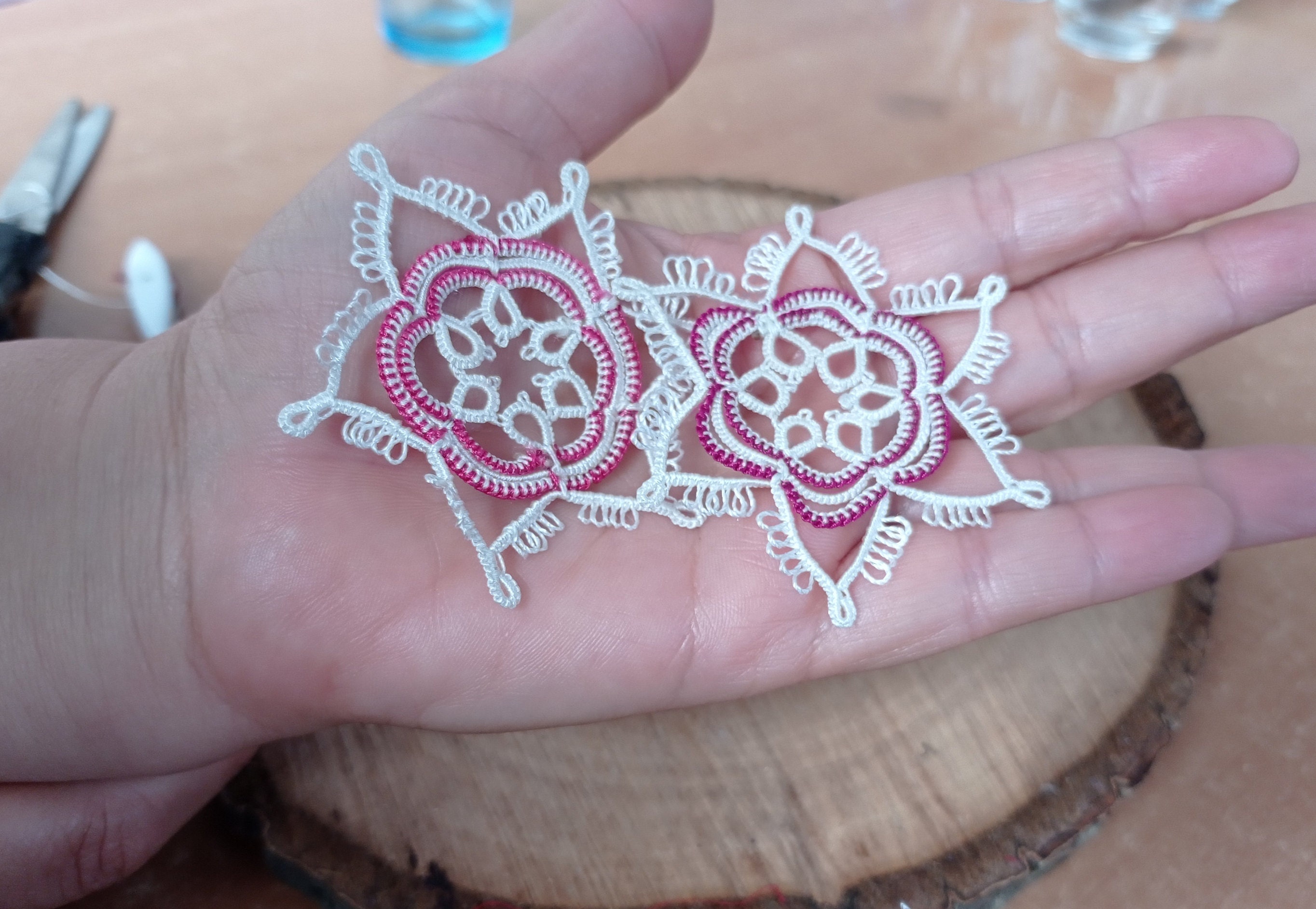 Rose Star Tatting Flower Pattern Pdf (english) Frivolite Patrones - Etsy