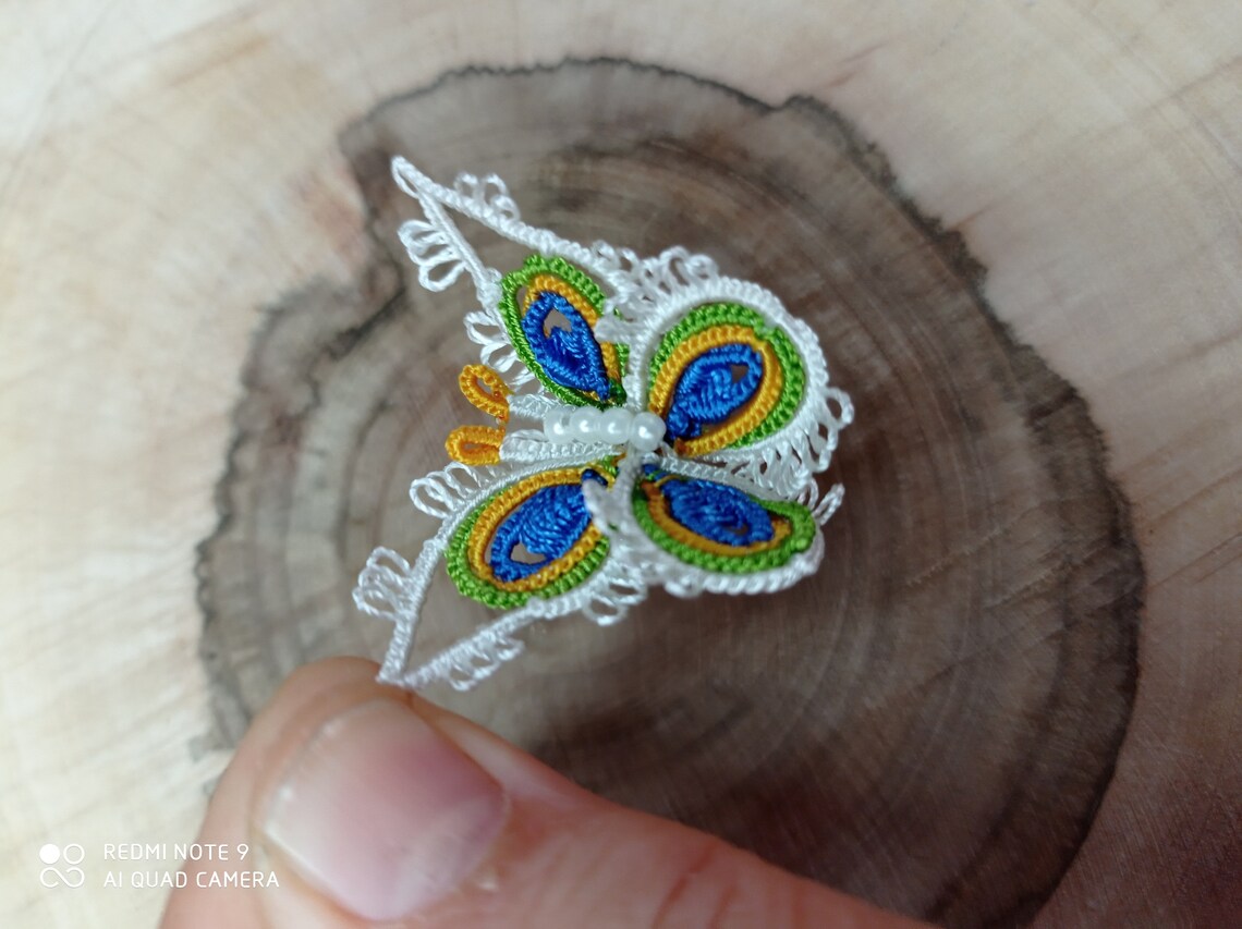 Butterfly Tatting Animal Pattern (english) Frivolite Patrones - Etsy