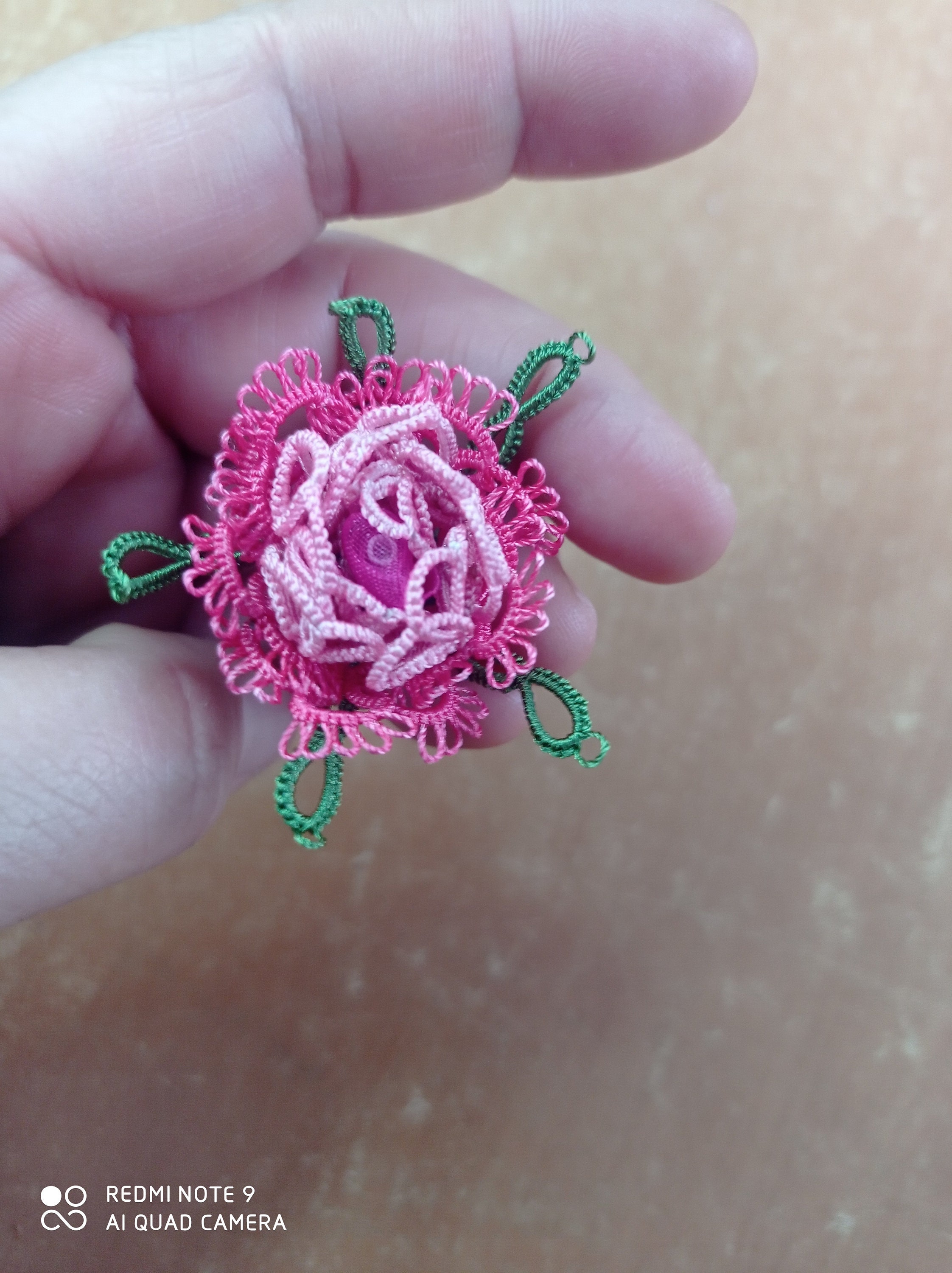 Pink Rose Tatting Flower Pattern Pdf English - Etsy