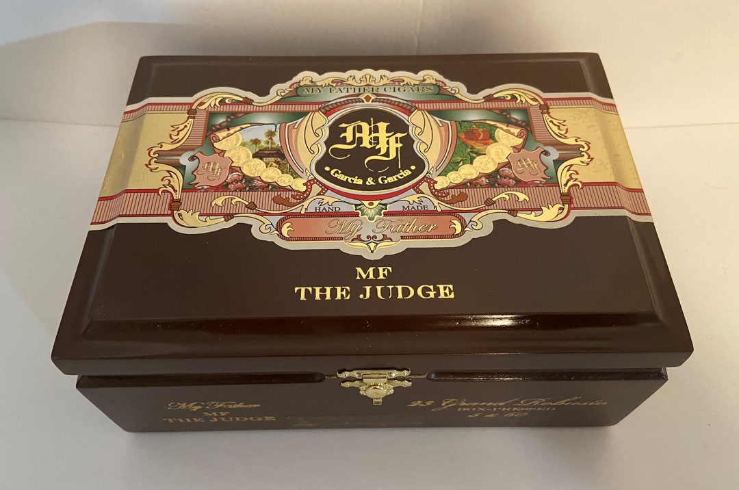 Large Sturdy Deep Decorative Grand Robusto Brown and Gold My Father the ...