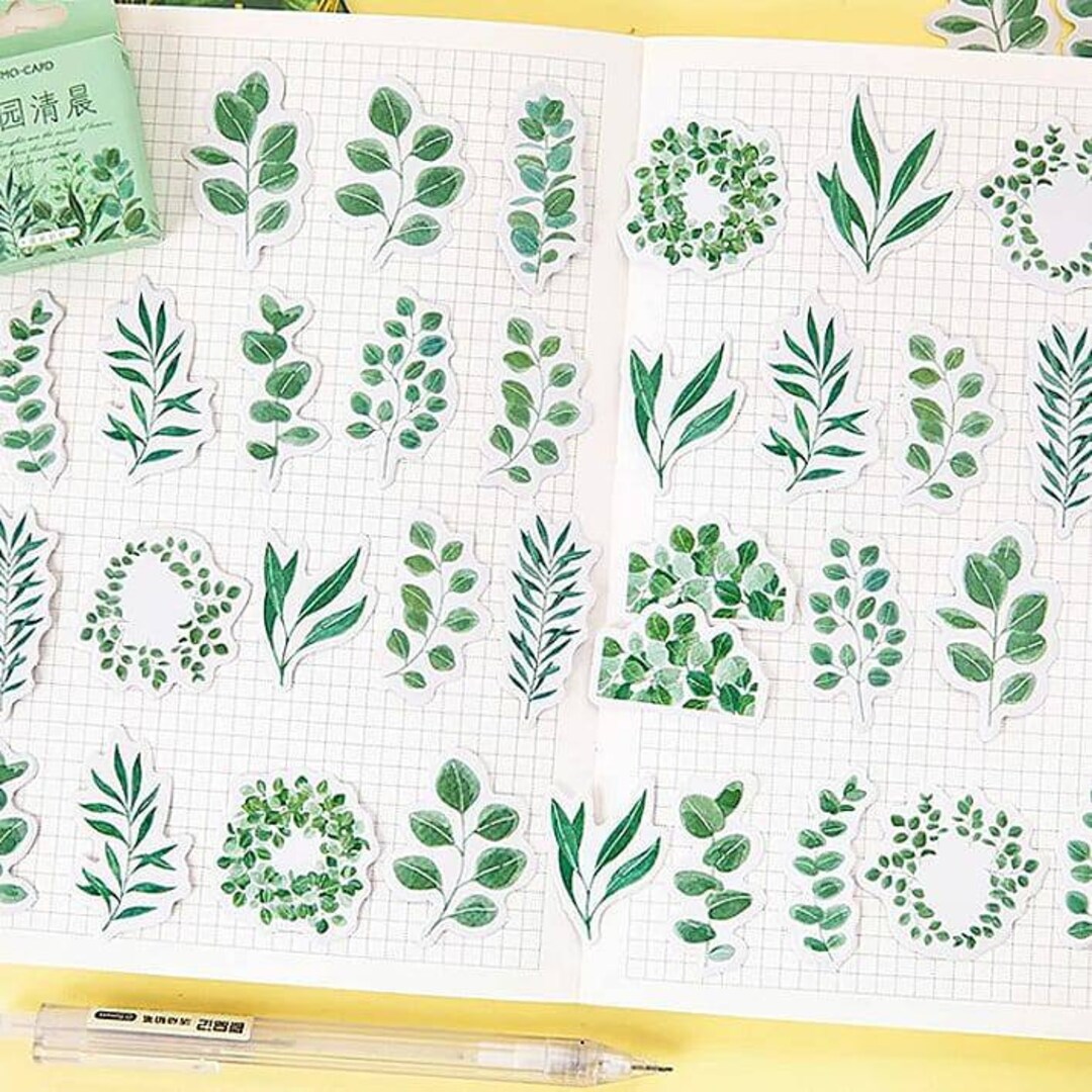 Plant Stickers Pack Scrapbooking Nature - Etsy UK