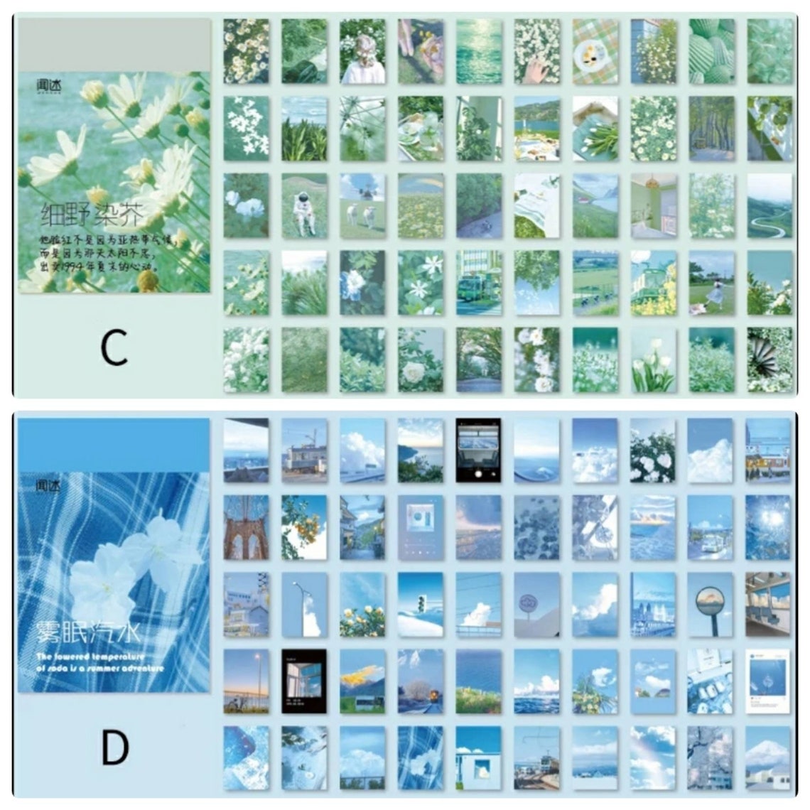 Aesthetic Sticker Book Landscape Stickers Photo Stickers - Etsy UK