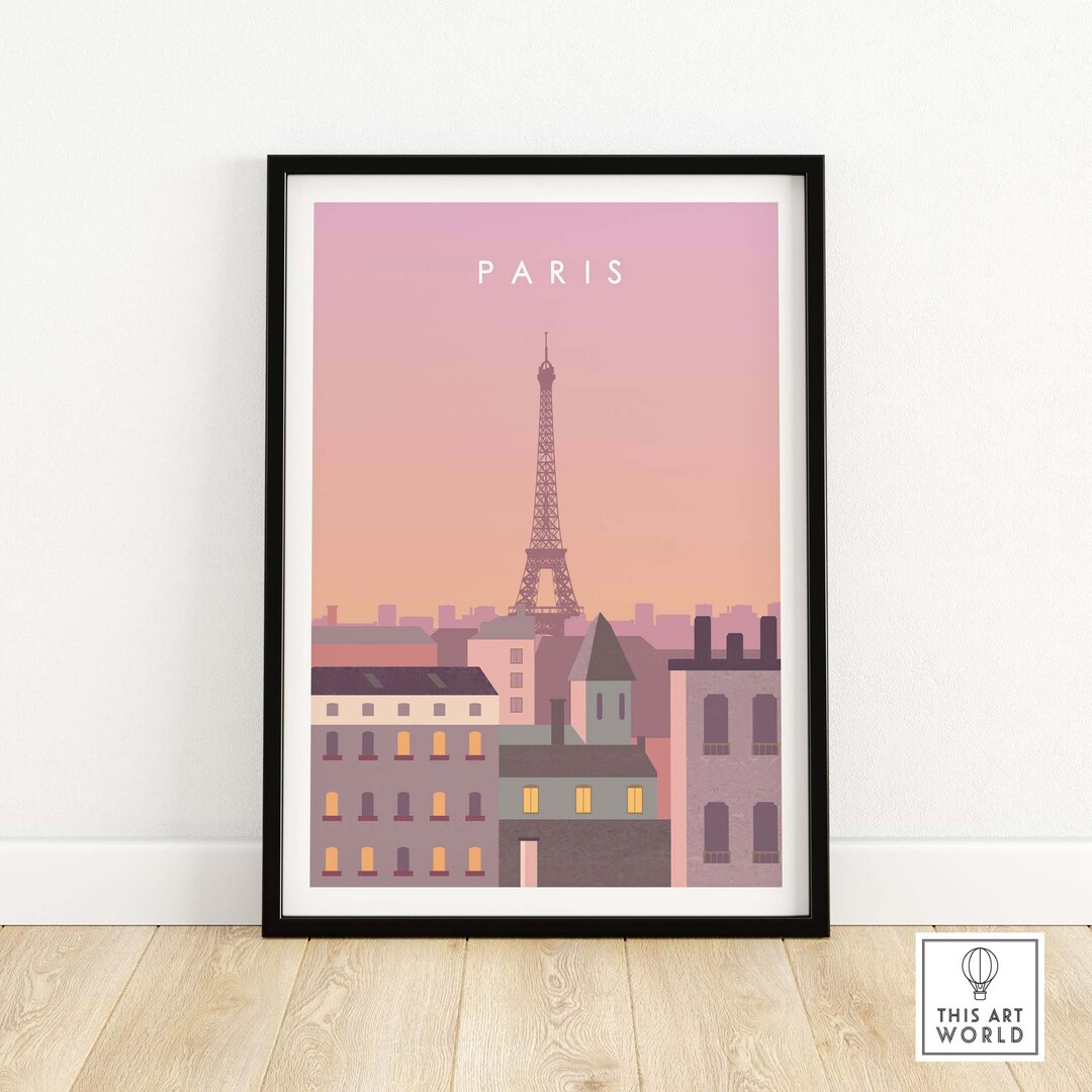 Paris Print Paris France Poster Wall Art Paris Travel - Etsy