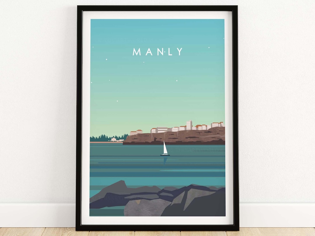 Manly Print | Manly Sydney Australia | Manly Poster | Manly Wall Art ...