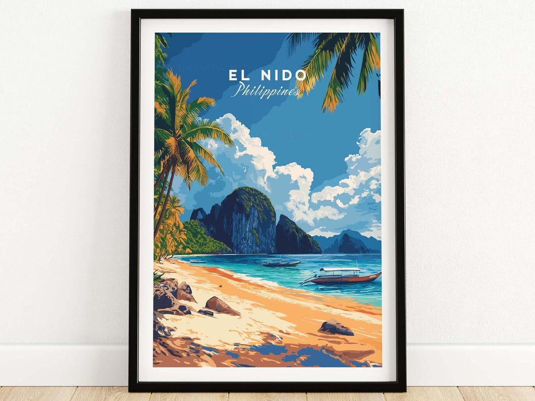 El Nido Wall Art Philippines El Nido Art Print Travel Print | Home ...