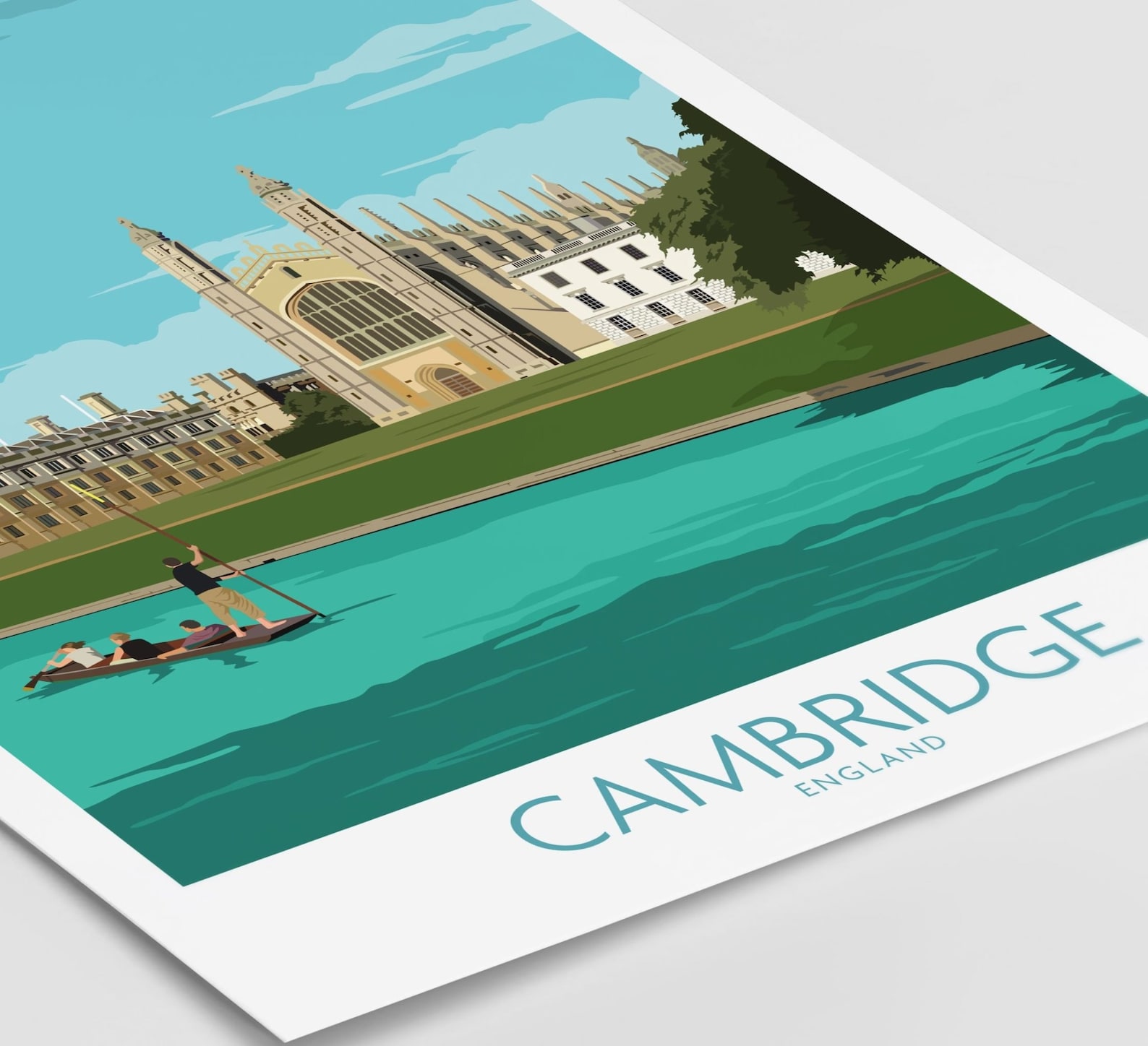 Cambridge Print Cambridge Poster Wall Art Cambridge | Etsy