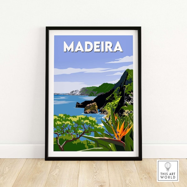 Madeira Art Wall Portugal Poster - Etsy