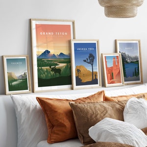 Grand Teton Wall Art | National Park Poster | Teton Print | Home Decor ...