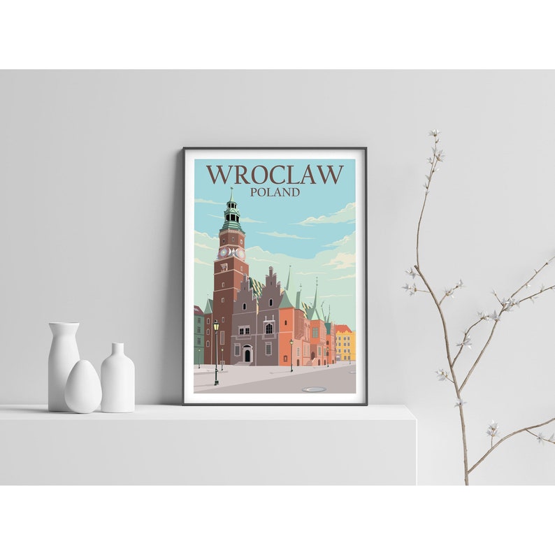 Wroclaw Poster Poland Print Polish Wall Art Home Decor | Etsy