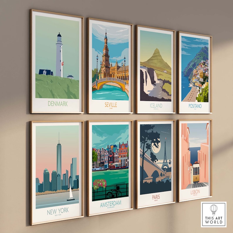 Denmark Poster Print | Danish Wall Art Decor | Denmark Gift Idea ...