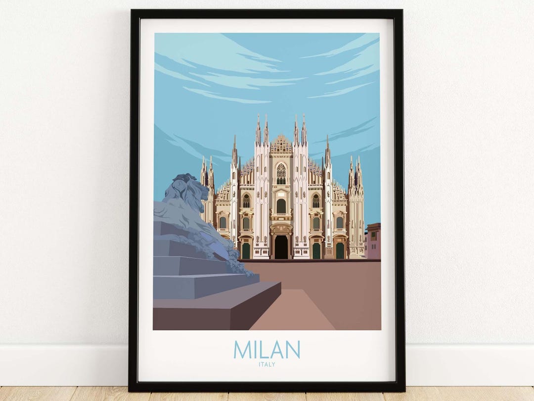 Milan Print | Milan Italy Poster | Milan Wall Art | Italy Travel Poster ...