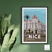 Nice Poster Travel Print France Nice Wall Art Cote - Etsy
