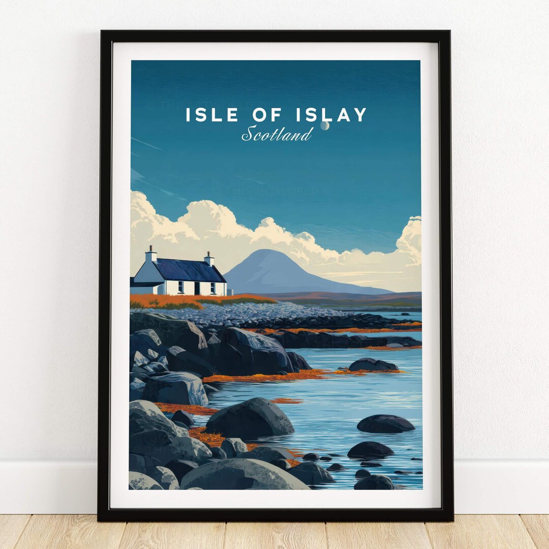 Isle of Islay Wall Art Print: Rocky Scottish Shore Landscape - Etsy