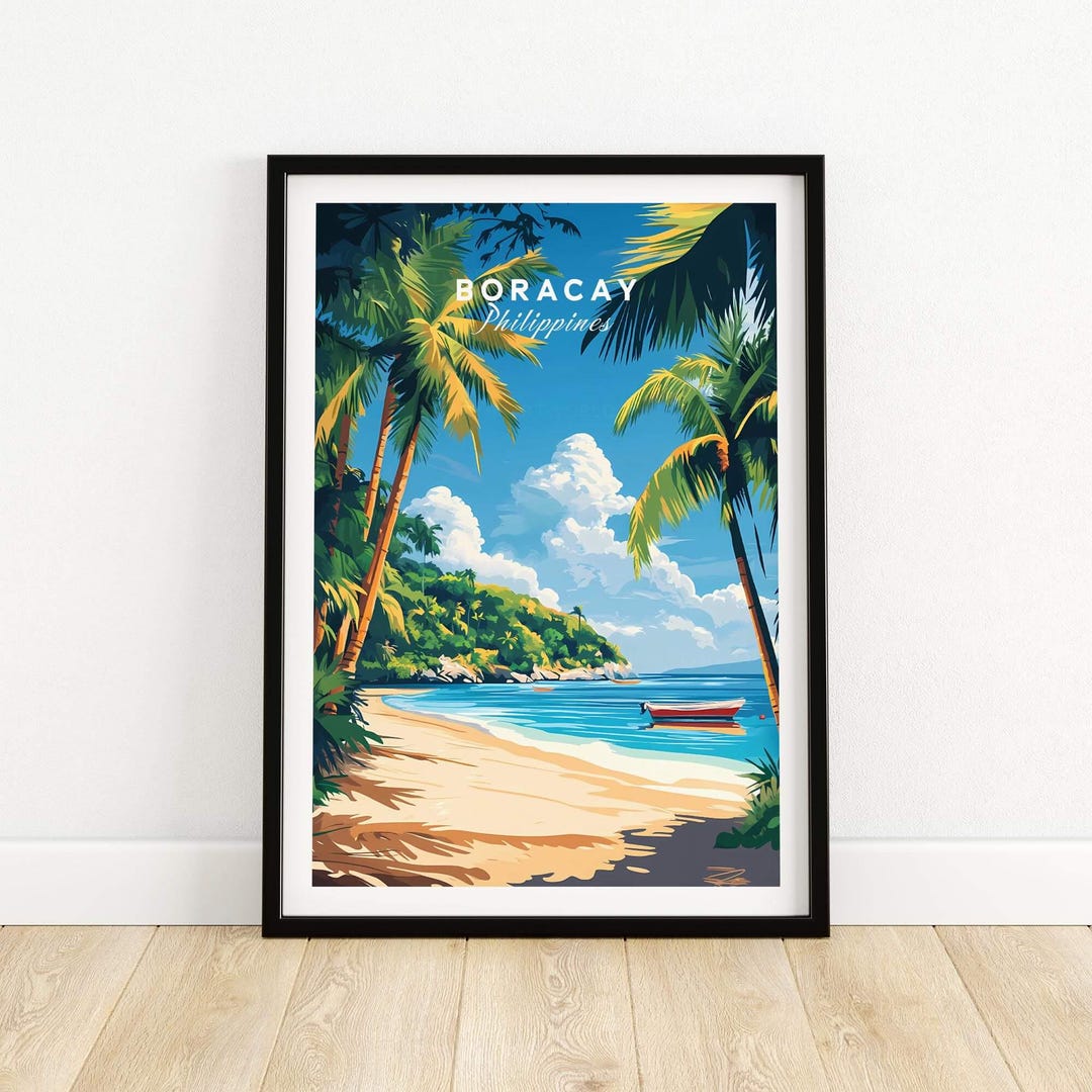 Boracay Philippines Wall Art Boracay Art Print Travel Print | Home ...
