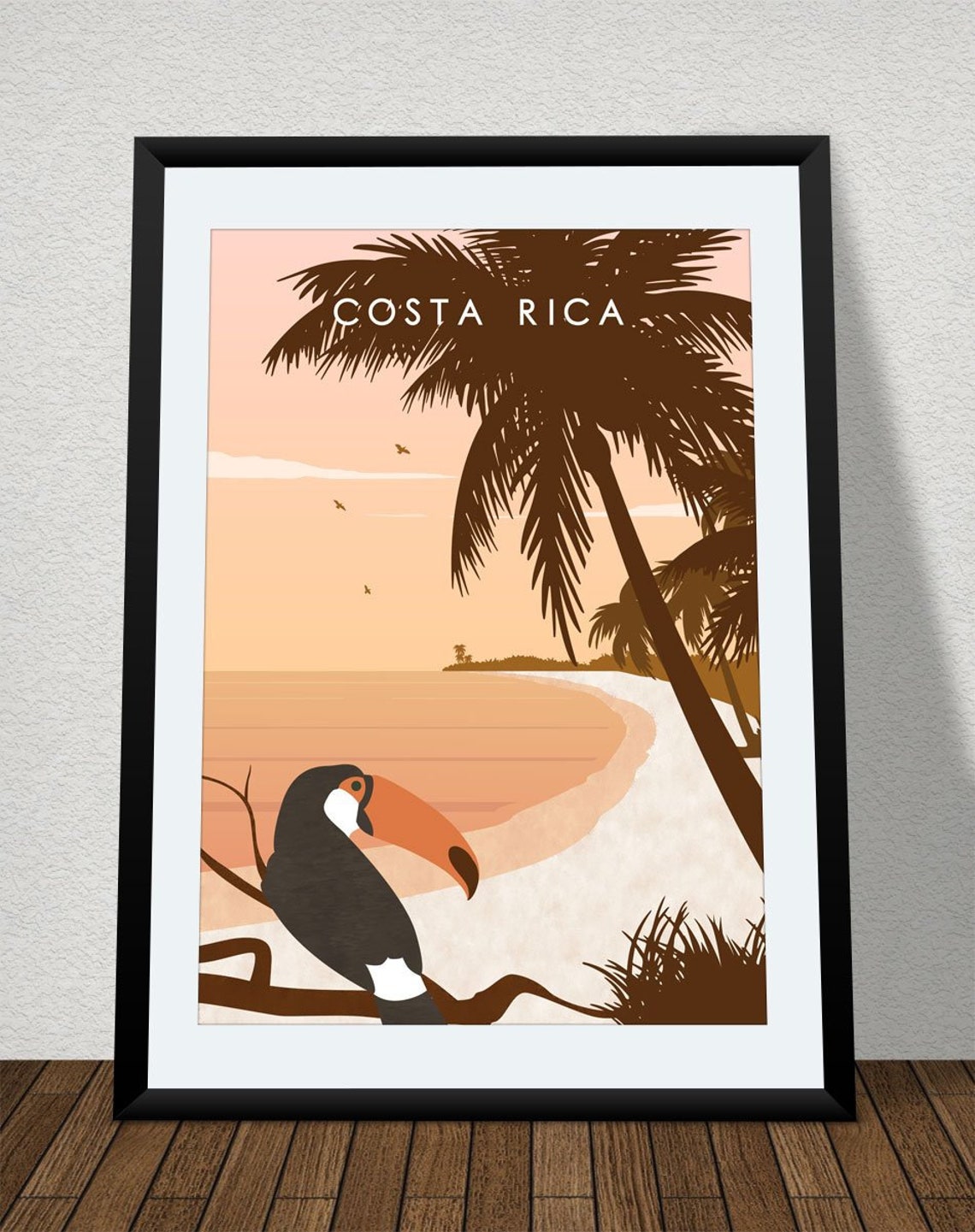 Costa Rica Print Art Poster Costa Rica Wall Art Travel Gift | Etsy