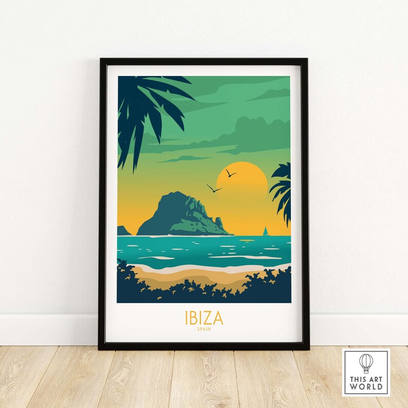 Ibiza Print Ibiza Travel Poster Ibiza Wall Art Spanish - Etsy