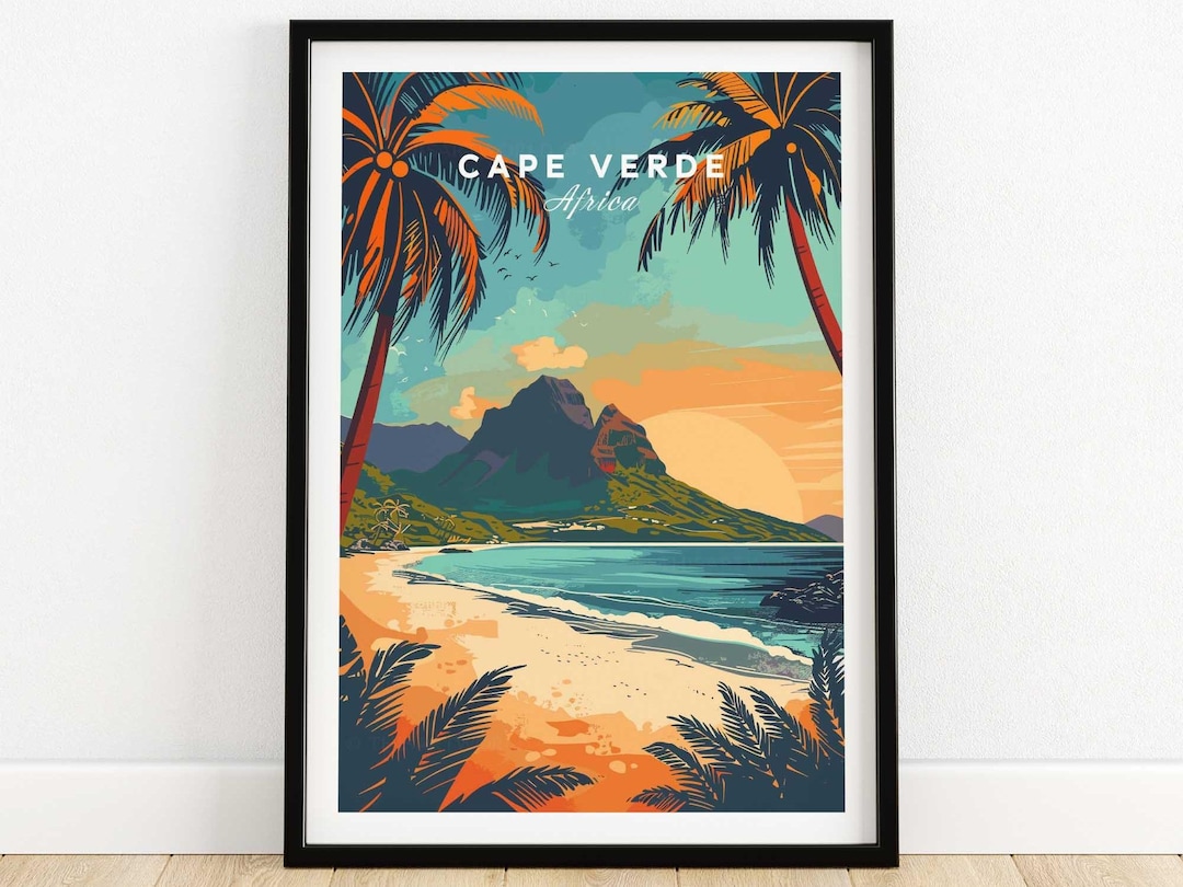 Cape Verde Travel Poster Wall Art Print Travel Poster Home Decor ...