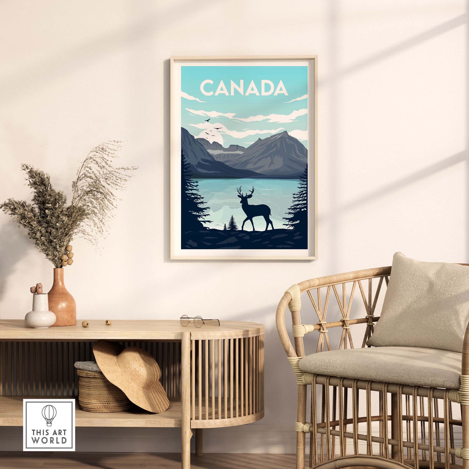 Canada Poster Wall Art Print Wall Art Travel Poster - Etsy