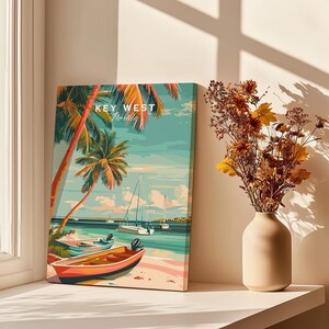 Key West Art Print: Vibrant Coastal Scene - Framed or Unframed - Etsy