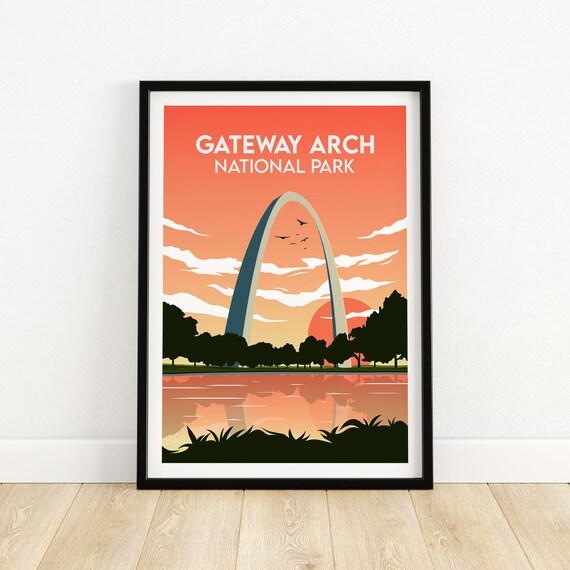 Gateway Arch Print National Park Poster Home Decor Wall - Etsy