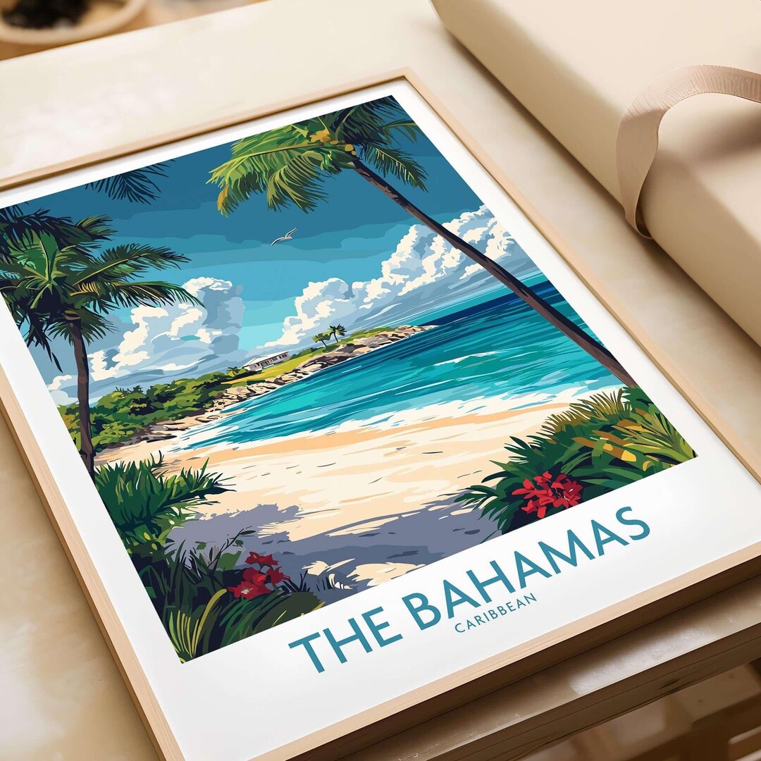 The Bahamas Travel Poster the Bahamas Art Print Travel Print | Home ...