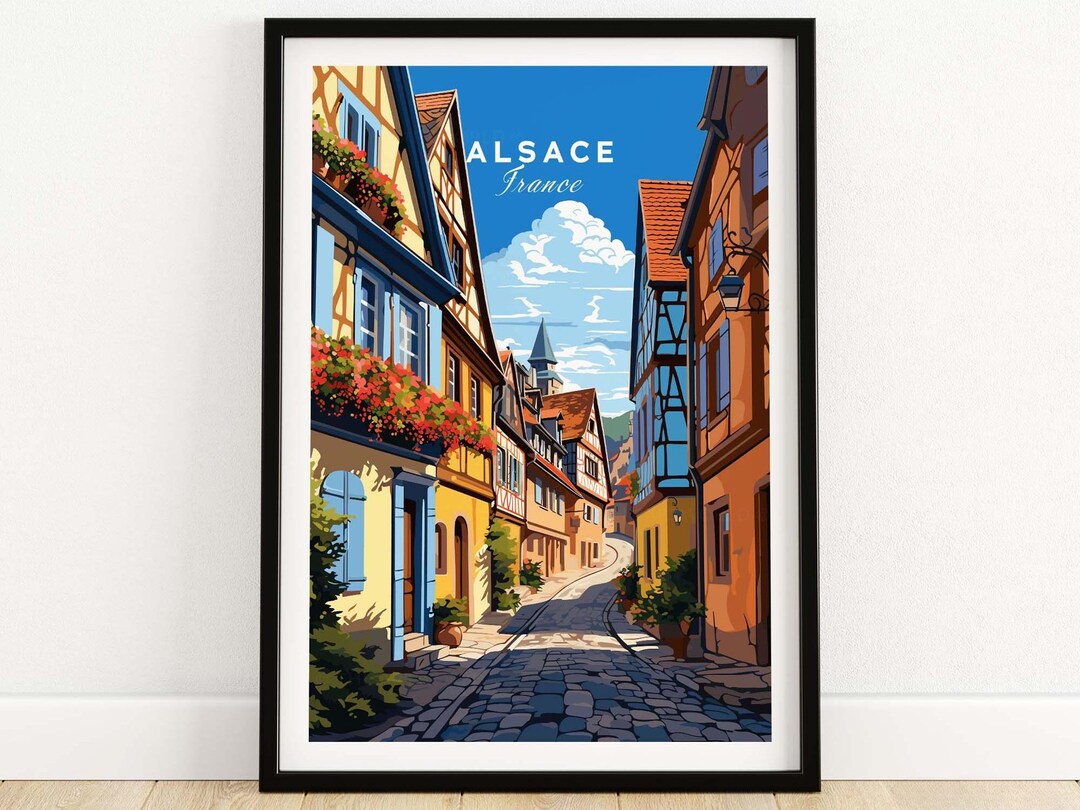 Alsace France Poster Travel Poster | Birthday Present | Wedding ...