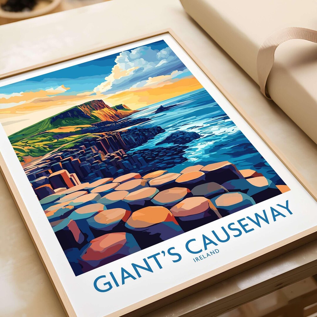 Giant's Causeway Wall Art Print Giant's Causeway Travel Print Wall Art ...