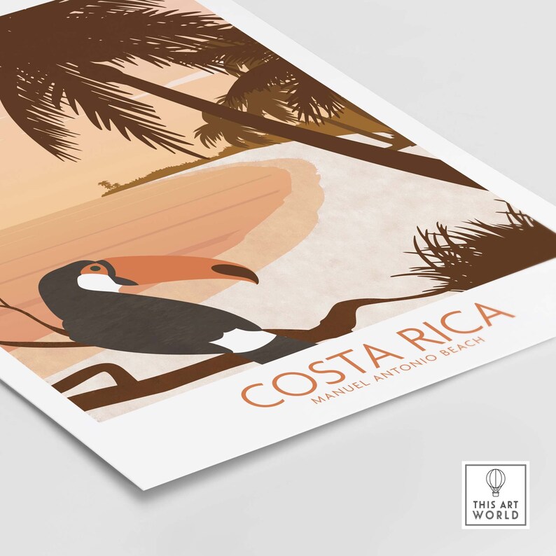 Costa Rica Print Costa Rica Poster Costa Rica Wall Art - Etsy