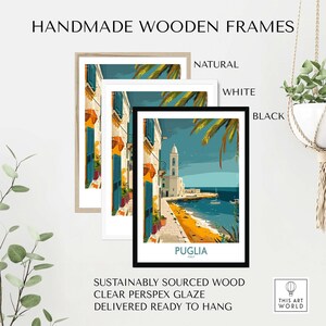 Puglia Travel Poster Italy Puglia Wall Art Print Italy Home Decor ...