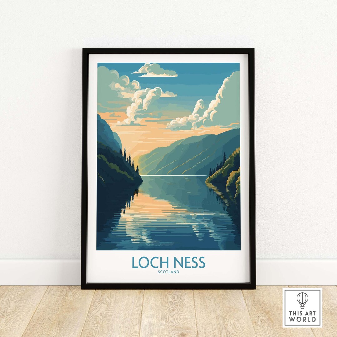 Loch Ness Wall Art | France Travel Poster | Birthday Present | Wedding ...